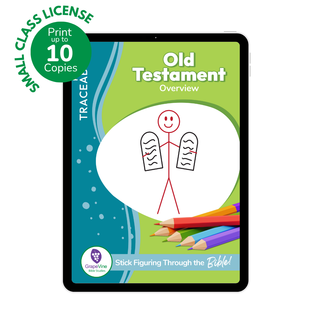 Old Testament PreK-K Trace Student eBook - Small Class – Grapevine Studies