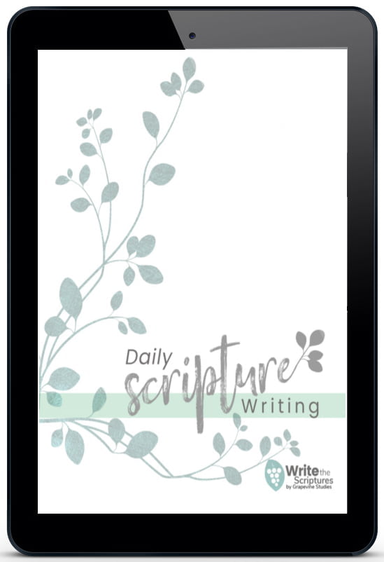 Scripture Writing Journal - Floral - Digital – Grapevine Studies